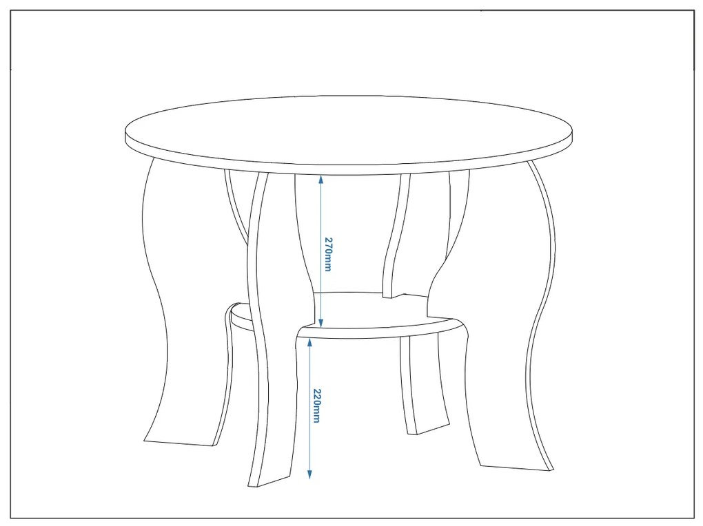 Vomaks unit, s.r.o. Konferenční stolek FENIKS Barva: wenge + dub sonoma