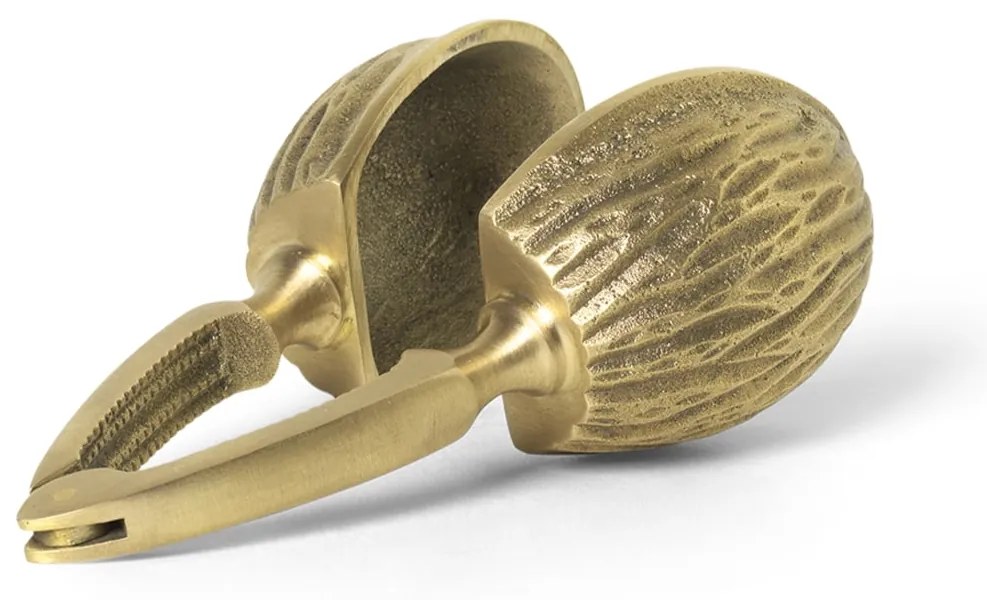 Ferm Living Louskáček na ořechy Forest Nut Brass, zlatá barva, kov