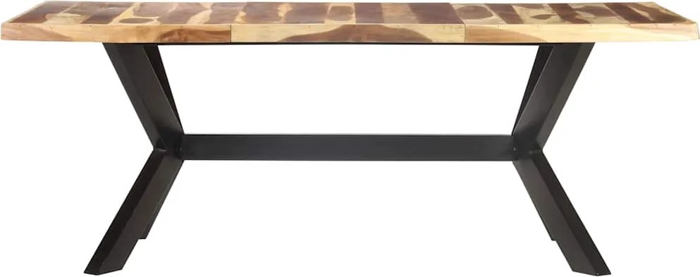 Jídelní stůl 200x100x75 cm masiv s medovou povrchovou úpravou 321549