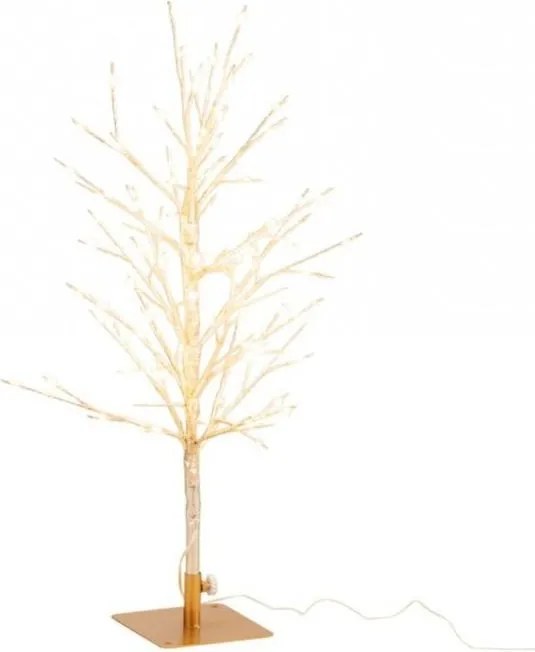 Zlatý kovový strom s LED světýlky Christmas Tree Gold – 34*30*59 cm