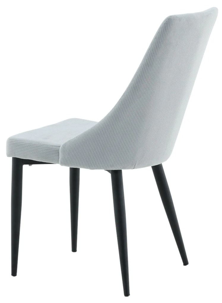 Jídelní židle Leone, 2ks, světle šedá, S46,5xD63xV91