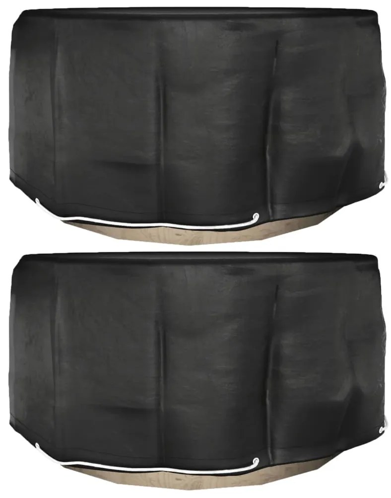 Plachty na zahradní nábytek 2 ks 10 oček Ø 230 x 90 cm kulaté 3155353