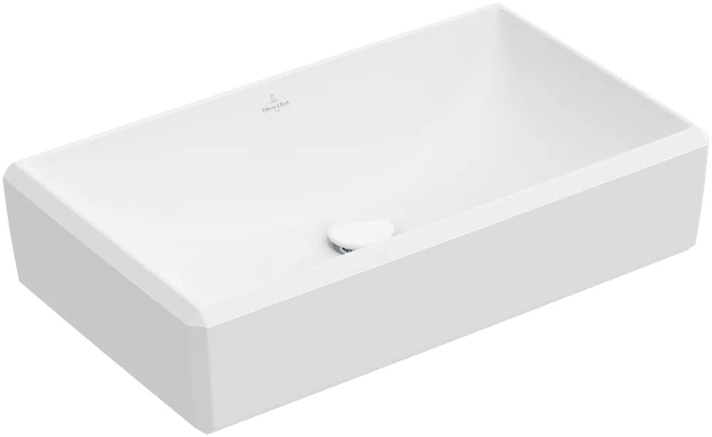 VILLEROY &AMP; BOCH Villeroy Boch ANTHEUS - Umyvadlo na desku, 645x390x150 mm, bez přepadu, neleštěné, Bílá Alpin CeramicPlus 4A1065R1