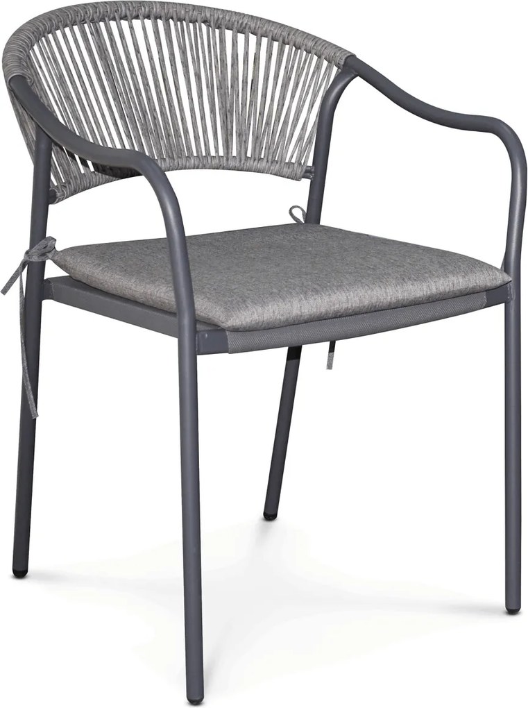 Autronic Zahradní židle AZC-L1352 GREY Barva: Šedá