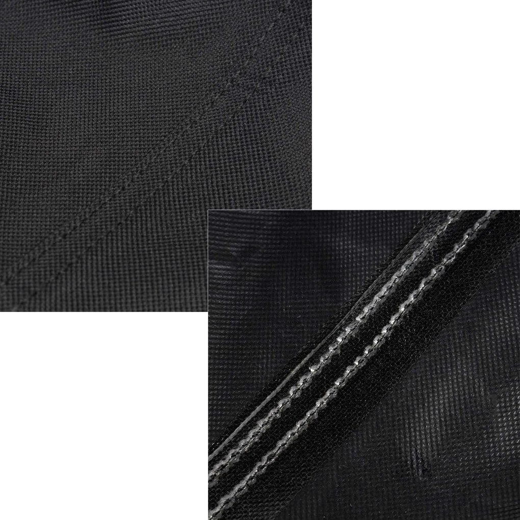 Krycí obal na gril Toboli – 132 × 66 × 109 cm, černá (63484)