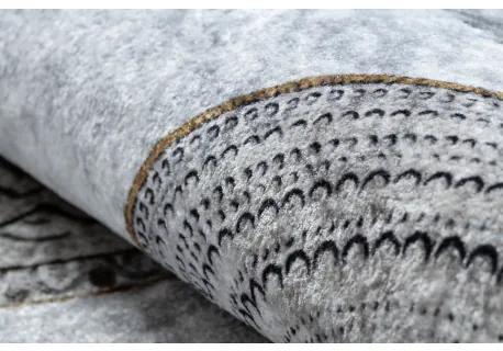 Dywany Luszczow Dětský kusový koberec MIRO 51130.807 pratelný  Kruhy, rám protiskluz, šedá Rozměr koberce: 120 x 170 cm