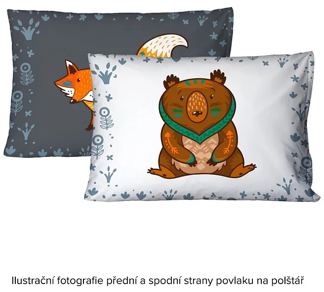 Matějovský povlečení Foxie Bavlna deluxe Rozměr: 140 x 200 cm, 70 x 90 cm