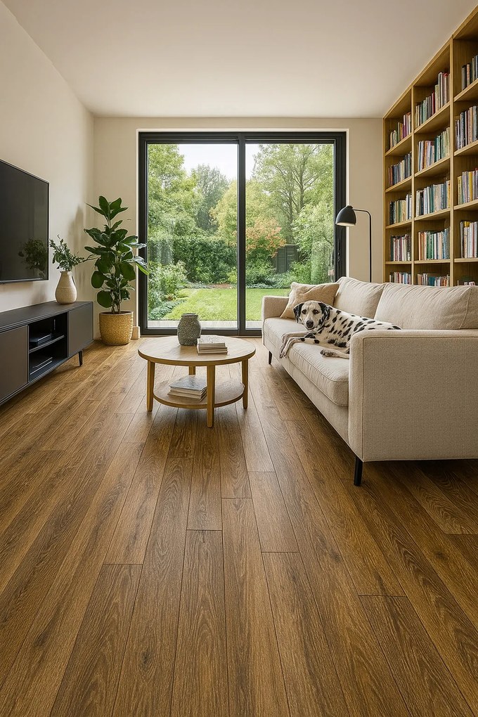 PVC podlaha - lino Ambient Havanna Oak 669D, na mieru, šíře 3m,4m, hnedá, bez podkladu, chodba / predsieň, Beauflor