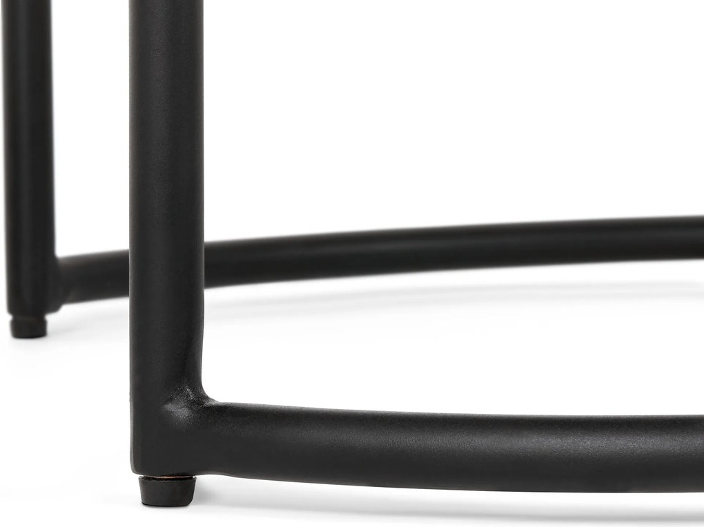 Tchibo - Zahradní konferenční stolky s polycementovou deskou, průměr cca 50 cm a 60 cm, 2 ks