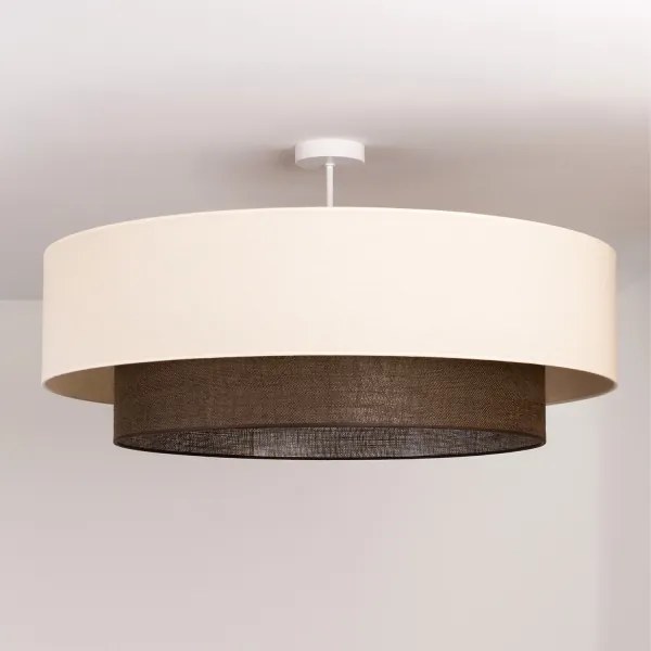 Brilagi - LED Přisazený lustr BOHO STYLE 3xE27/15W/230V pr. 80 cm krémová/hnědá