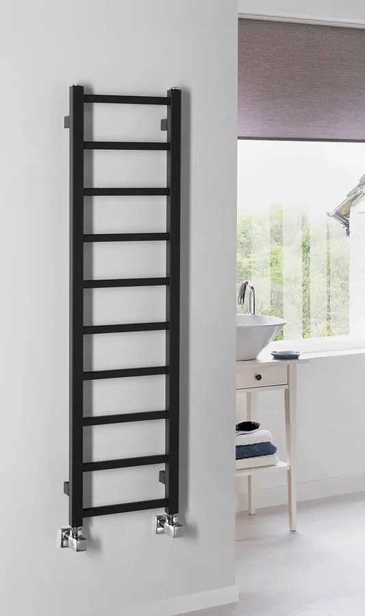 Sapho Sapho, MAKRO LIGHT topné těleso 300x1140 mm, černá mat, IR444TB