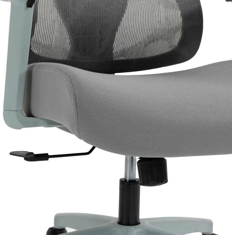 Ergonomická kancelářská židle COSMO - šedá síťovina / nosnost 150 kg