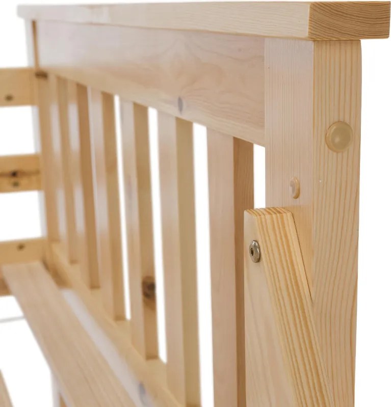 Patrová rozložitelná postel 90/140x200, přírodní, LUINI Kondela 0000235839