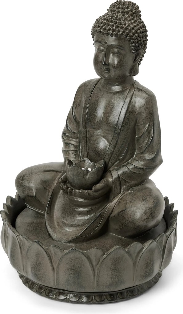 Tchibo - Zahradní fontána Buddha - barva: šedá