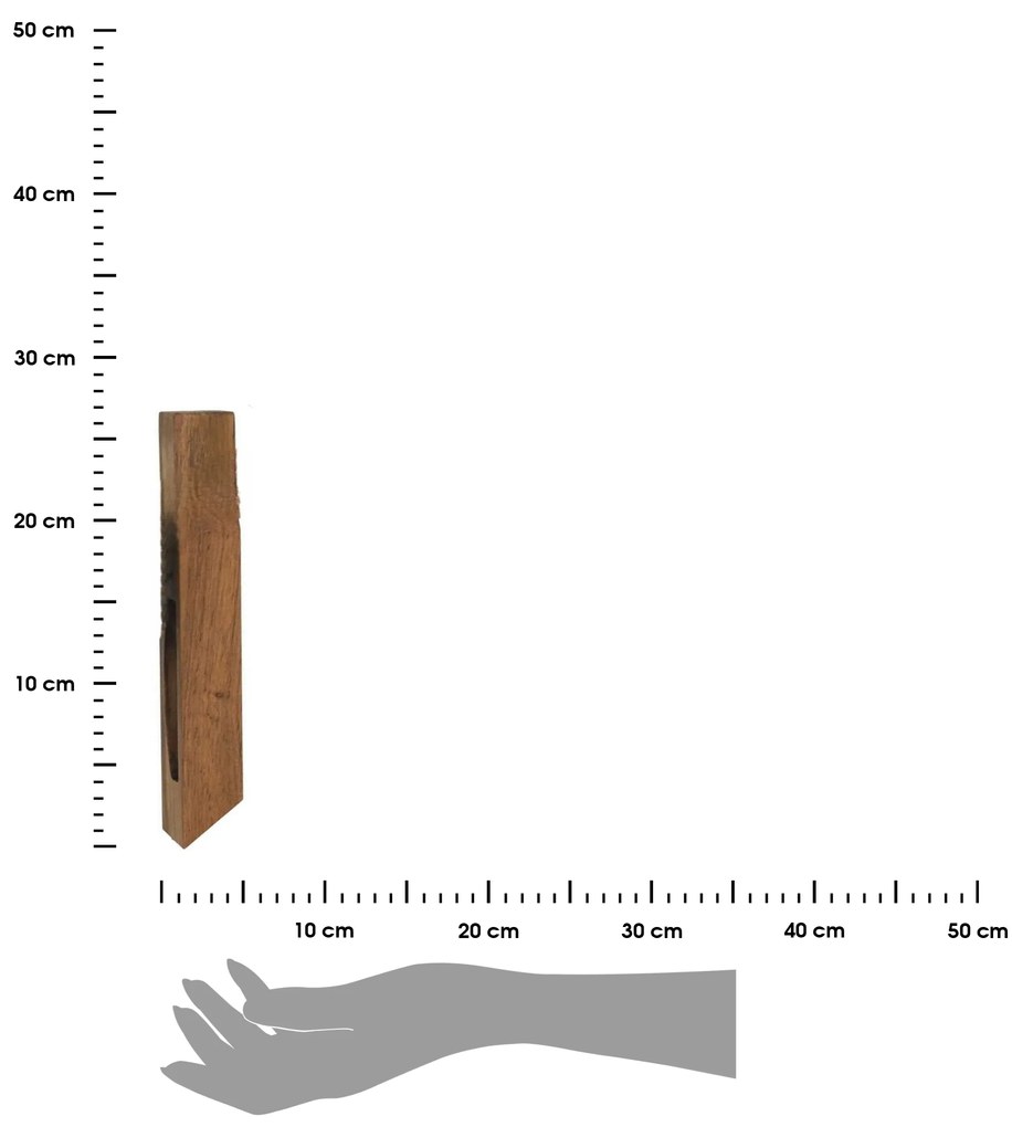 STOJAN NA VÍNO + VÝVRTKA GRAVINO 26,5X5X3 CM HNĚDÁ