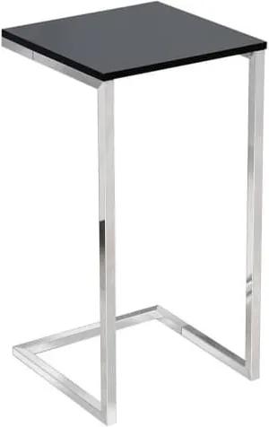 INV Odkládací stolek Prost 60cm černá-stříbrná