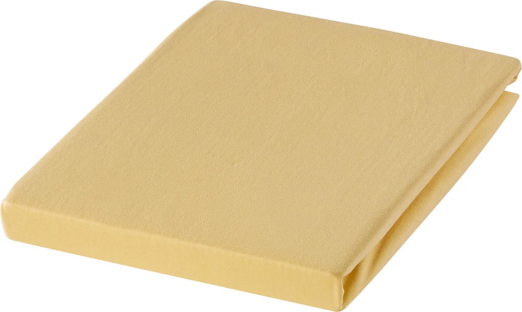 XXXLutz ELASTICKÉ PROSTĚRADLO, 	jemný žerzej, žlutá, 150/200 cm Estella - Prostěradla - 004142012922