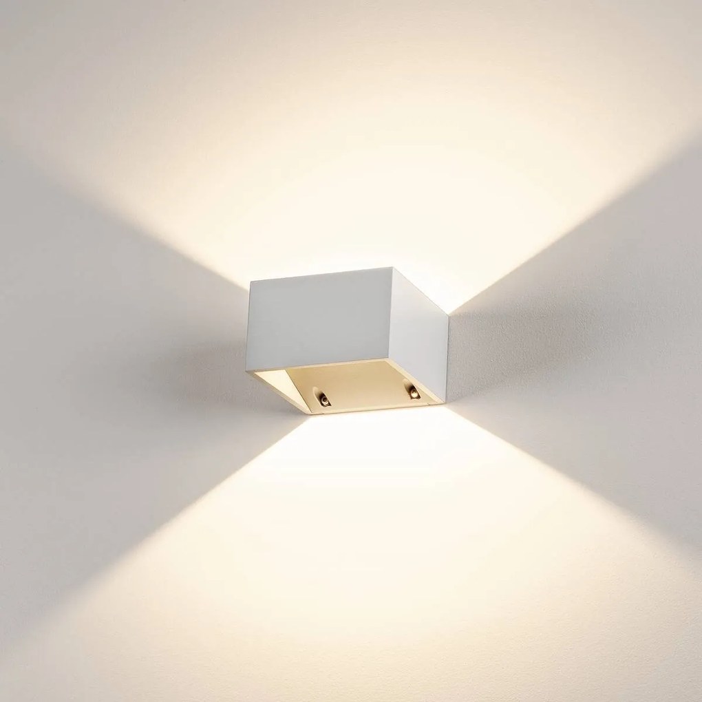 LA 232101 Venkovní svítidlo LOGS nástěnná bílá 230V/480mA LED 8W IP44 3000 - BIG WHITE (SLV)