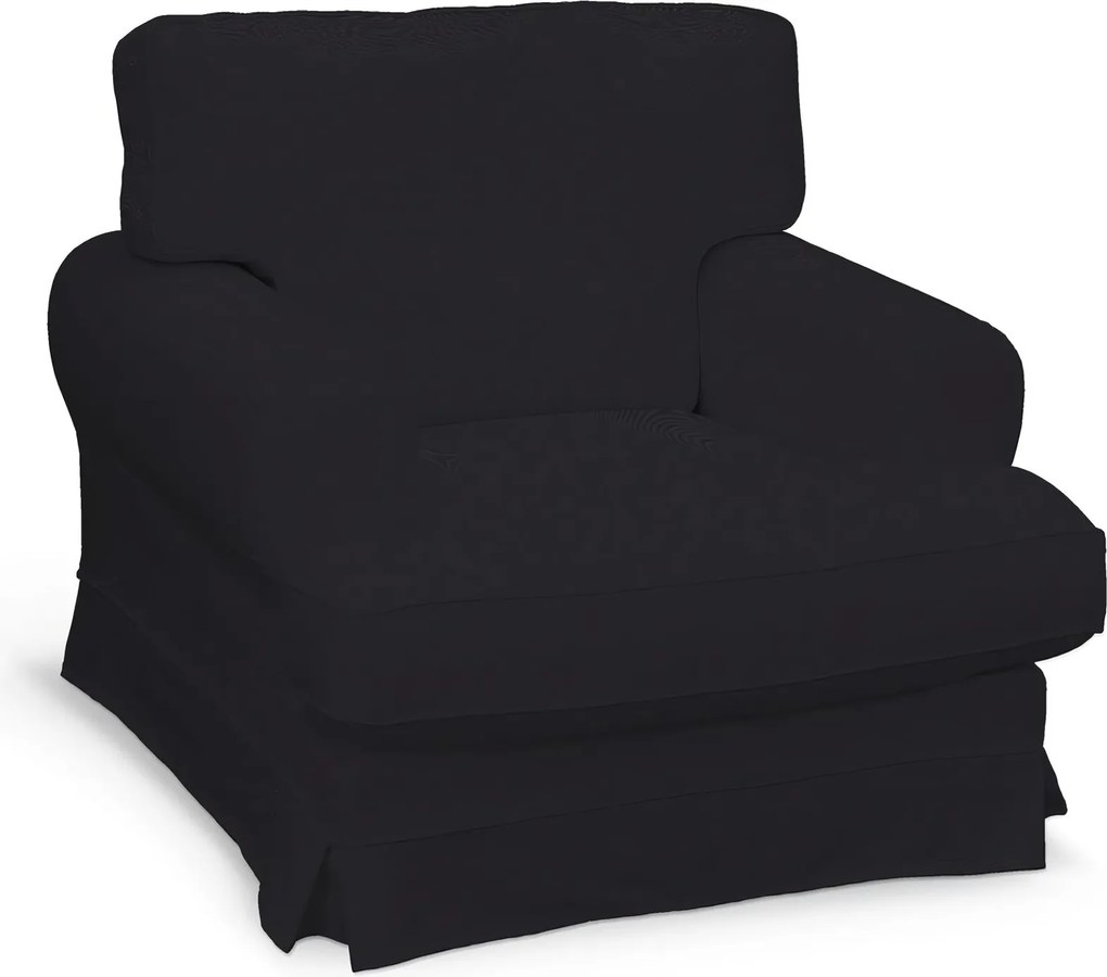 Potah na křeslo IKEA Ekeskog barva černá látka pletený vzor