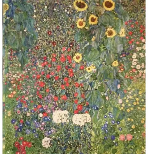 Vlámský gobelín tapiserie  -  Flower Garden III by Gustav Klimt