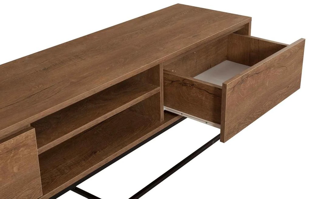 Designový TV stolek Balwina 180 cm vzor ořech