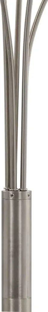 Stojací lampa 200 cm 5 x E14 stříbrná 282417