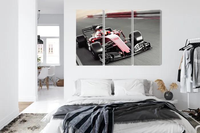 Vícedílný obraz Vůz Formule 1 Na Trati Nedostatek Nedostatek Přírodní plátno 180x120