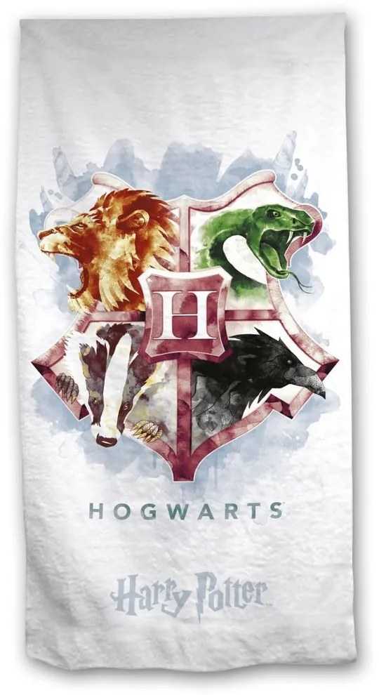 Jerry Fabrics Dětská osuška s potiskem - Harry Potter - Hedwig | 70 x 140 cm
