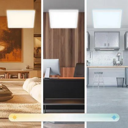 LED svítidlo BRILONER Tava A 29,3x29,3cm 11W stmívatelné CCT bílé 3885016