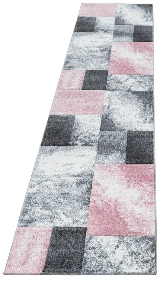 Růžovo-šedý běhoun 80x300 cm Hawaii – Ayyildiz Carpets