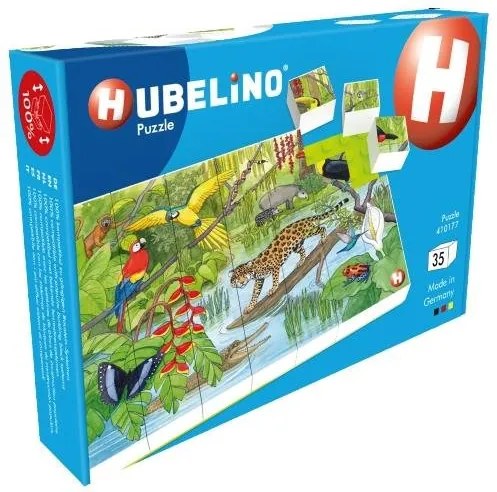 Puzzle hubelino puzzle zvířata v deštném pralese