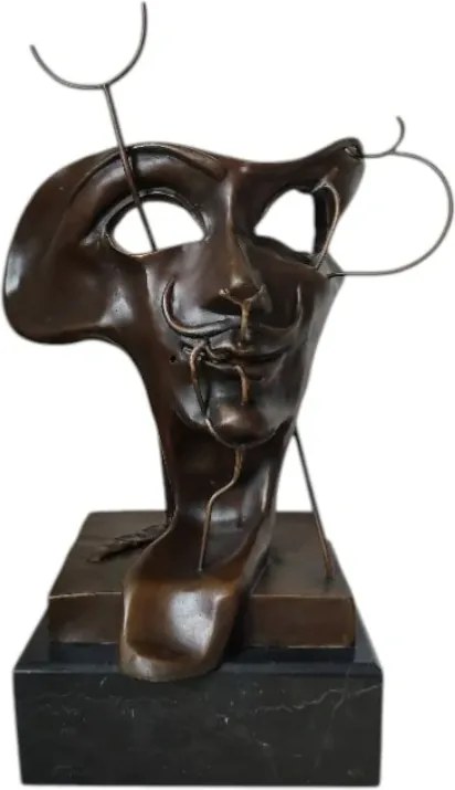 Salvador Dalí - Autoportrét - Bronzová socha