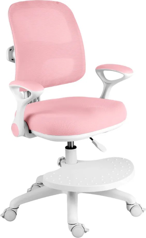 Dětská rostoucí židle Neoseat JUNI 020 — látka, pratelný potah, růžová