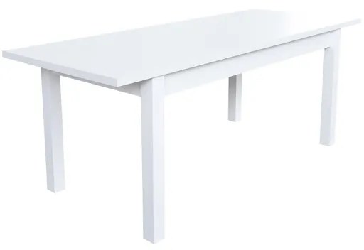 Stůl s židlemi pro 6 osob - RK099, Barva dřeva: bílá, Potah: ekokůže Soft 010