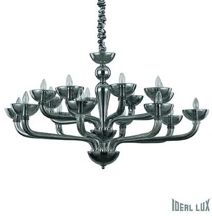 Závěsné svítidlo Ideal Lux Casanova SP13 fume' 095639 šedé 120cm
