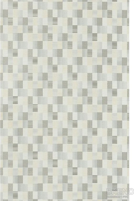 Breno Koupelnová pěnová předložka SOFTY-TEX 79839 geometrický vzor, šíře 65 cm, Vícebarevné