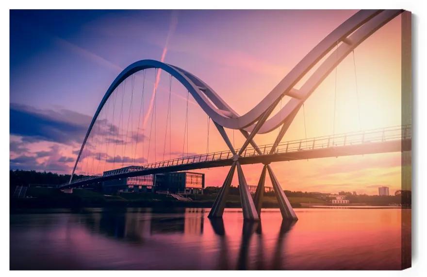 Obraz Infinity Bridge, Velká Británie Nedostatek Nedostatek Přírodní plátno 40x30