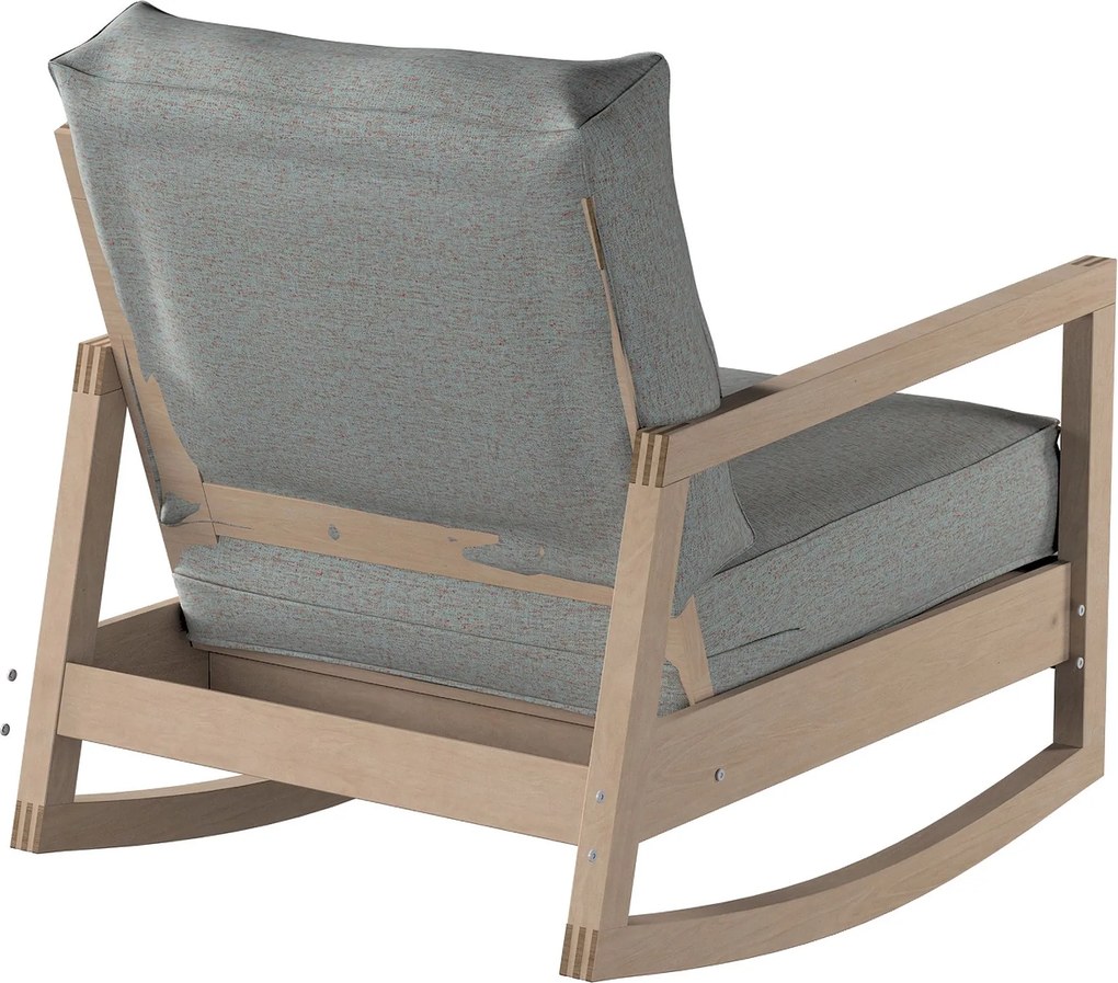 Potah na křeslo IKEA Lillberg barva modrá látka pletený vzor