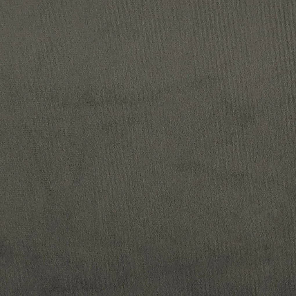 vidaXL Taštičková matrace 80 x 200 x 20 cm samet [347689] Barva: Tmavě šedá