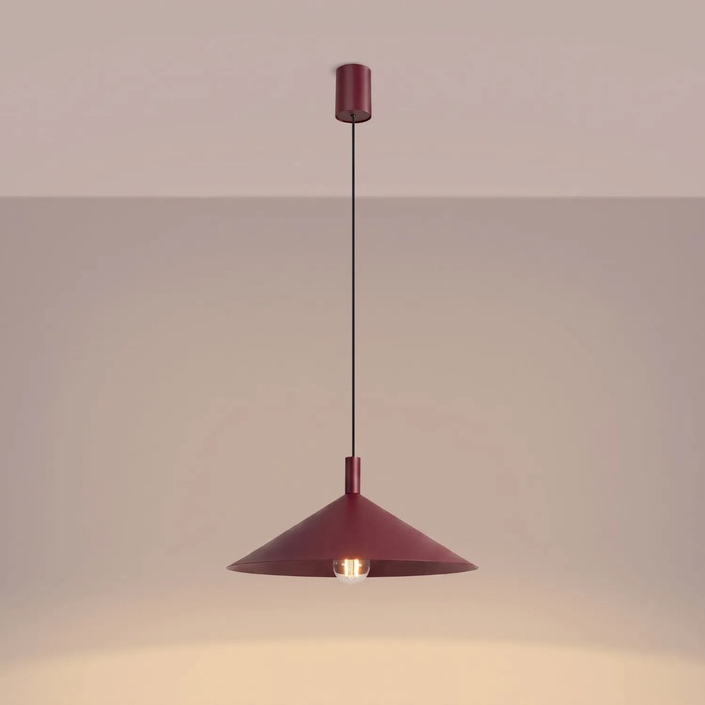 Sollux Lighting Závěsné svítidlo NOX 40 bordó
