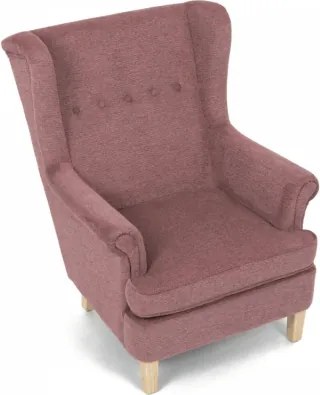 Křeslo ušák růžová látka AK-388 PINK2