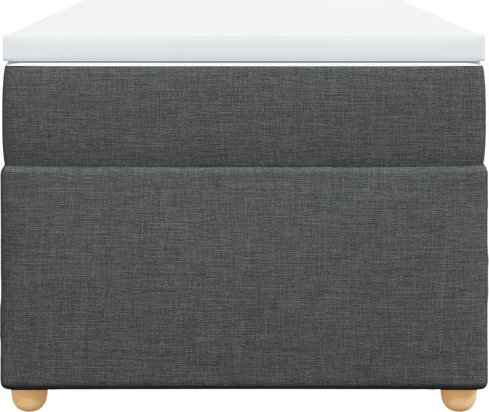 Box spring postel s matrací tmavě šedá 100 x 200 cm textil 3285353