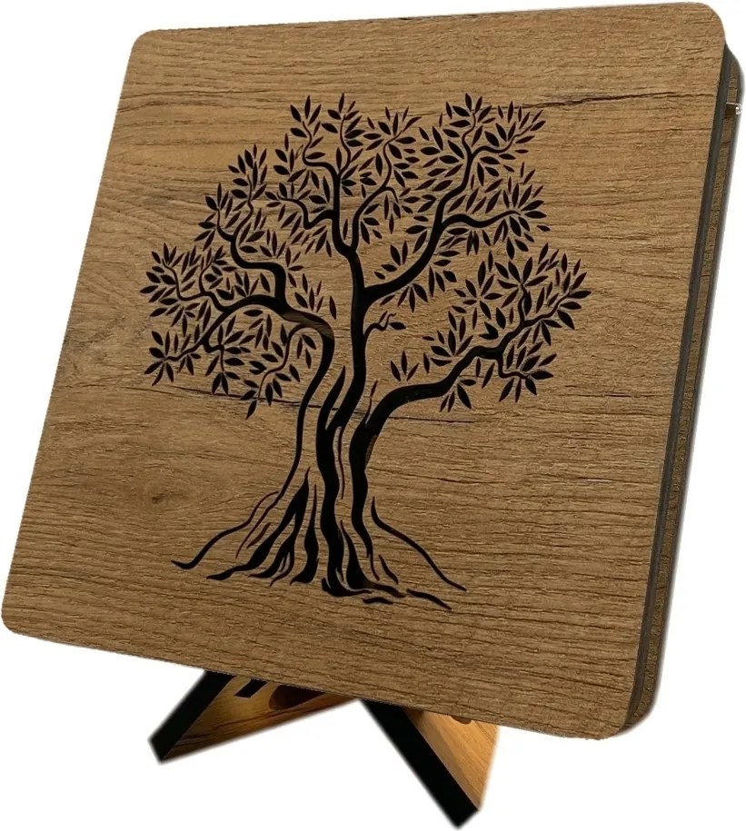 Li-Go "Olivovník" lampa 19x19 cm provedení povrchu: ořech