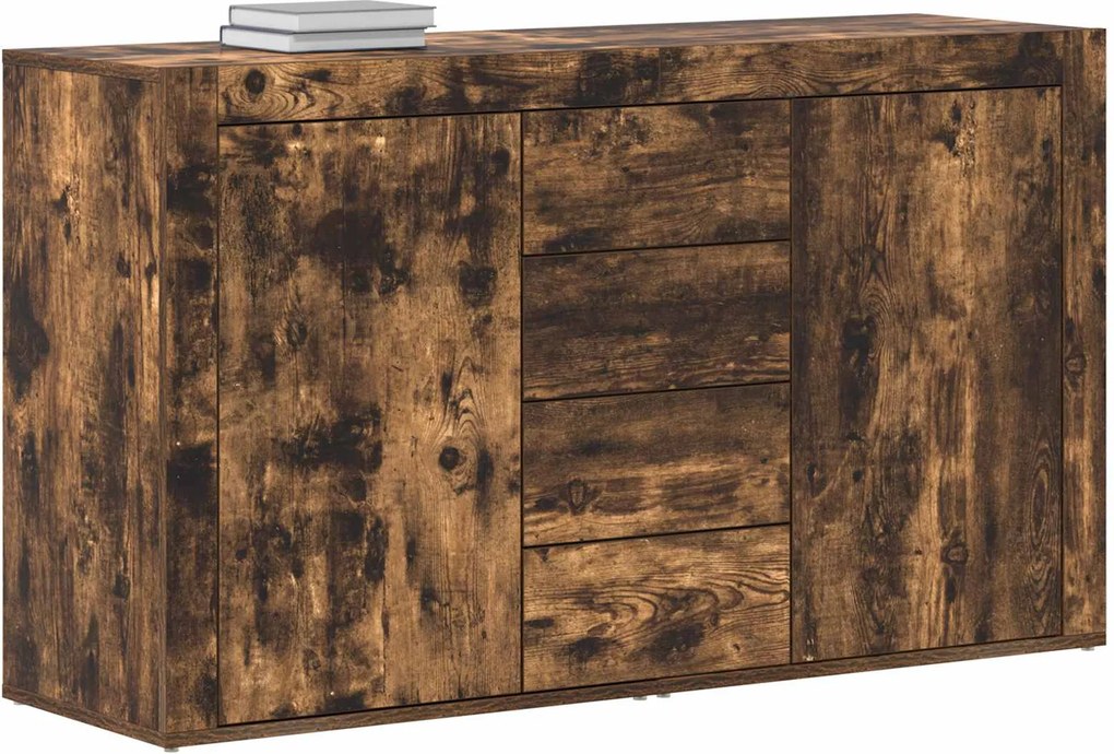 Servírovací skříň Kouřový dub 120 x 36 x 69 cm Kompozitní dřevo 3333860