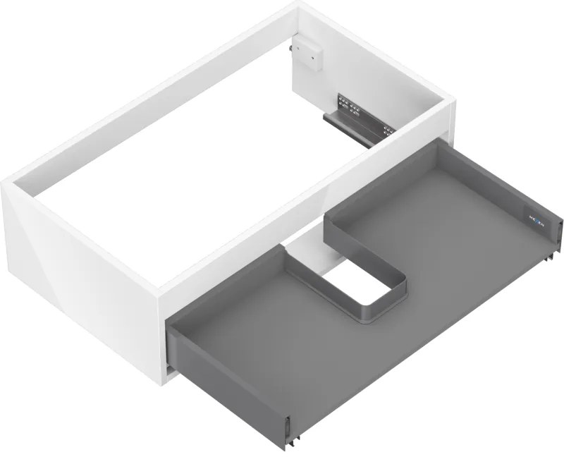 Mexen Box-A, závěsná skříňka 80 cm, 1 zásuvka, bílá lesklá, 91AX0-0800-235-1-00