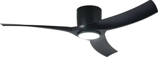 ZEVENTI - LED Stropní ventilátor ORBITO LED/24W/230V Wi-Fi Tuya černá + DO