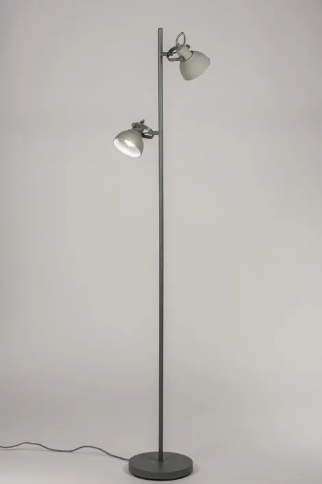 Stojací industriální designová LED lampa Bigorno