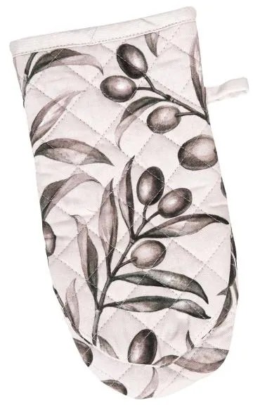 SCANquilt chňapka FLORA olivy béžovozelená 15 x 30 cm