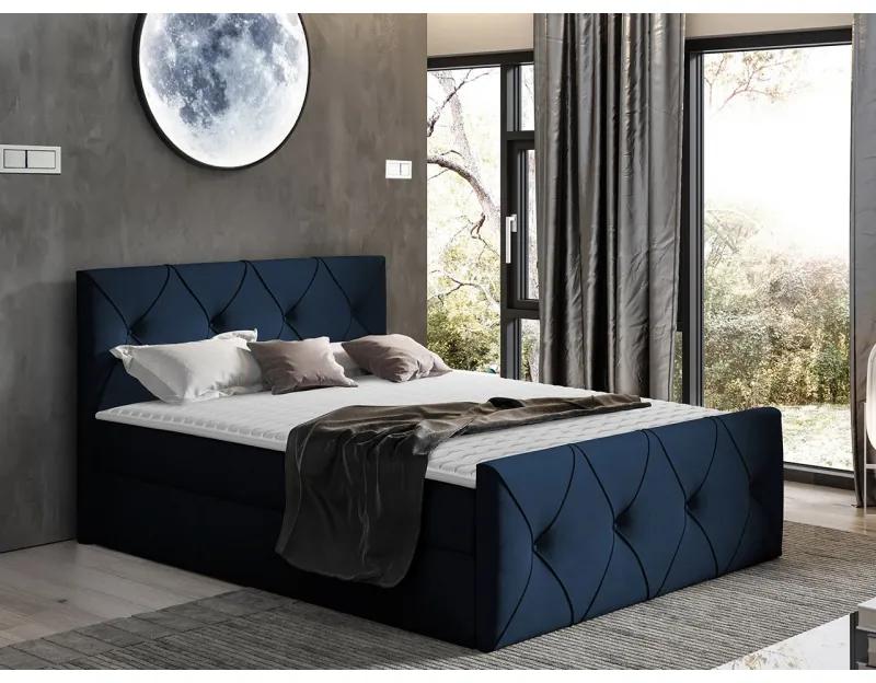 Kontinentální postel Xirious Lux, Rozměr postele: 140 x 200 cm, Barva:: Mono 242