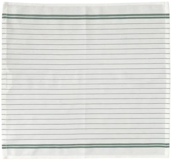 Jerry Fabrics Utěrka bavlna 50x56 cm Zelené pruhy 3 ks